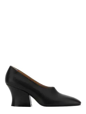 JIL SANDER Leather Pumps - Black