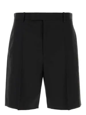 JIL SANDER Wool Bermuda Shorts - Black