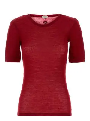 VERSACE Versace Women Red Wool T-Shirt