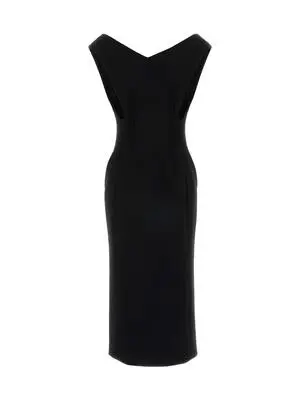 JIL SANDER Crepe Dress - Black