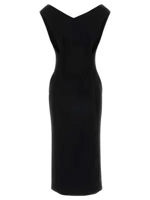 JIL SANDER Crepe Dress - Black
