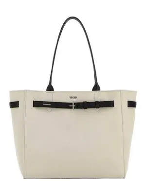 TOM FORD Canvas Shopping Bag - White