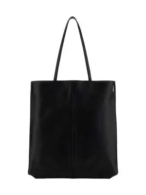 JIL SANDER Leather Linea Shopping Bag - Black
