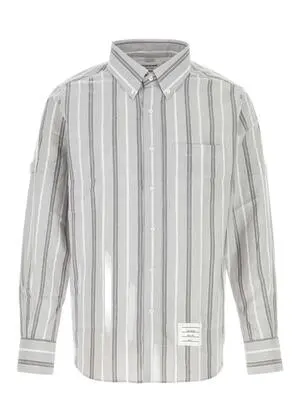 Thom Browne Embroidered Cotton Shirt - Multicolor