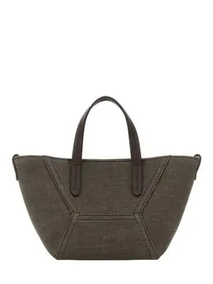 Brunello Cucinelli Brunello Cucinelli Women Olive Green Fabric Handbag Green