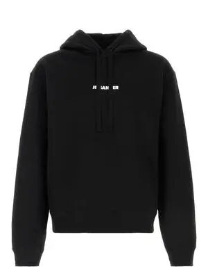 JIL SANDER Cotton Sweatshirt - Black