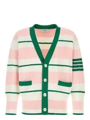 Thom Browne Striped Cotton Cardigan - Multicolor