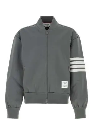 Thom Browne Bomber Jacket - Gray