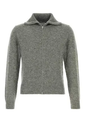 JIL SANDER Wool Blend Cardigan - Gray