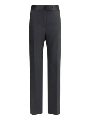 TOM FORD Wool And Silk Trousers - Black