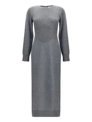 Givenchy Cashmere Long Knit Dress - Gray