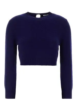 JIL SANDER Wool Blend Sweater - Blue