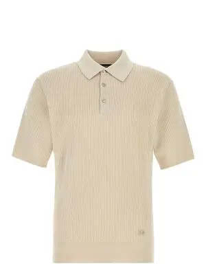 Dolce & Gabbana Sand Cotton Polo Shirt - Brown