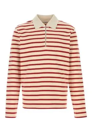 JIL SANDER Embroidered Cotton Polo Shirt - Multicolor