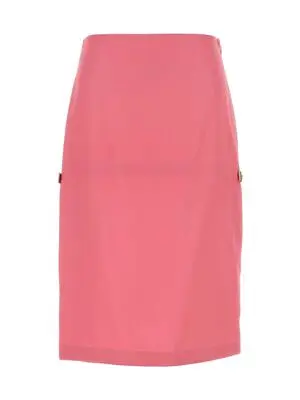Fendi Fluo Viscose Blend Skirt - Pink