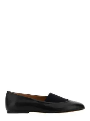 JIL SANDER Leather Elyss Ballerinas - Black