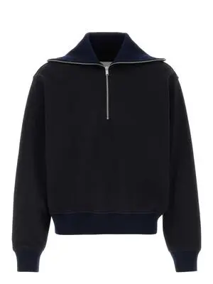 JIL SANDER Jil Sander Men Navy Blue Cotton Sweatshirt Blue