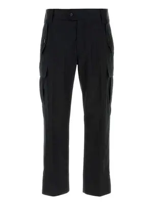 Alexander McQueen Cotton Cargo Pant - Black