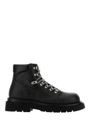 Bottega Veneta Leather Shark Ankle Boots - Black
