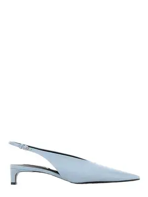 JIL SANDER Light Leather Pumps - Blue