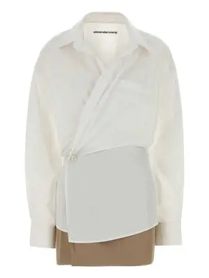 Alexander Wang Poplin Mini Dress - White