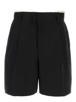 MAISON MARGIELA Wool Bermuda Shorts - Black