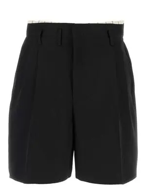 MAISON MARGIELA Wool Bermuda Shorts - Black