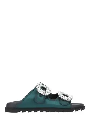 ROGER VIVIER Slidy Viv Strass Mule - Multicolor
