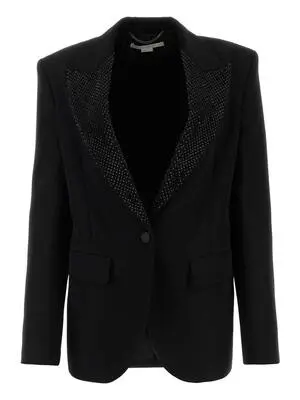 Stella McCartney Wool Embellished Blazer - Black