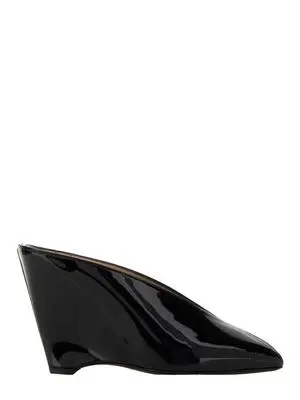 FERRAGAMO Leather Alicia 95 Mules - Black