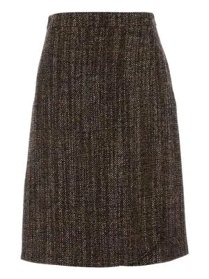Fendi Fendi Women Multicolor Tweed Skirt Multicolor