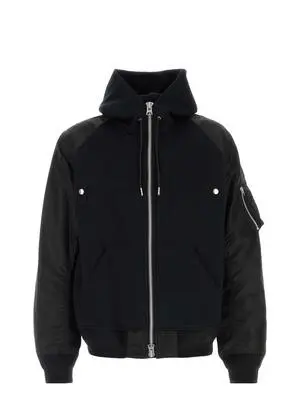 Sacai Cotton Blend Sweatshirt - Black