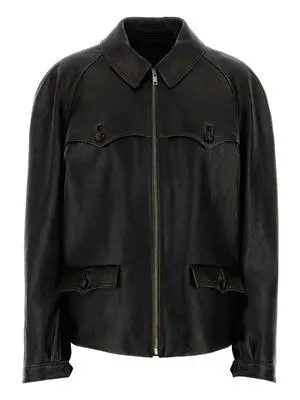 Prada Leather Jacket - Black