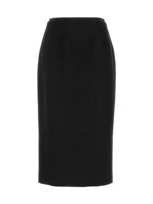 Dolce & Gabbana Double Crepe Midi Skirt - Multicolor