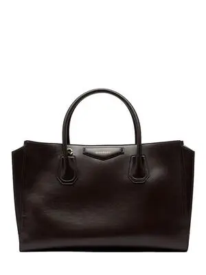 Givenchy Antigona Catchall Medium Leather Tote Bag - Brown