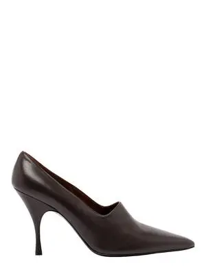 HERBERT LEVINE Leather Pumps - Brown