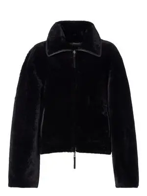 JOSEPH Kyro Reversible Shearling And Leather Jacket - Black
