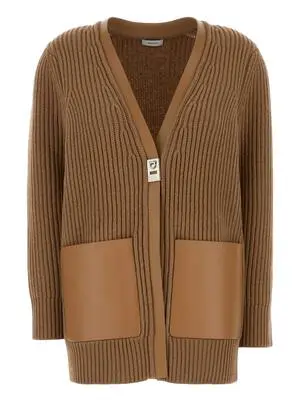 FERRAGAMO Wool Cardigan - Brown