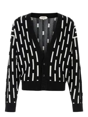 Versace Embroidered Wool Cardigan - Multicolor