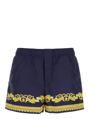 Versace Polyester Swimming Shorts - Blue