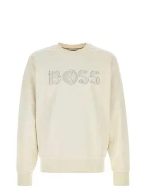 BOSS Cotton Sweatshirt - White