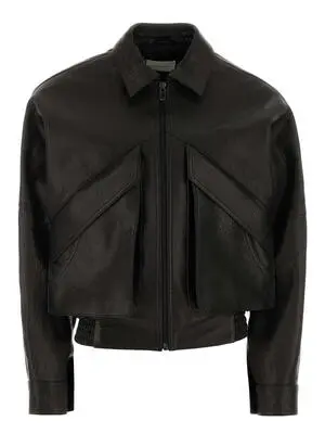 Magda Butrym Ovine Leather Jacket - Black