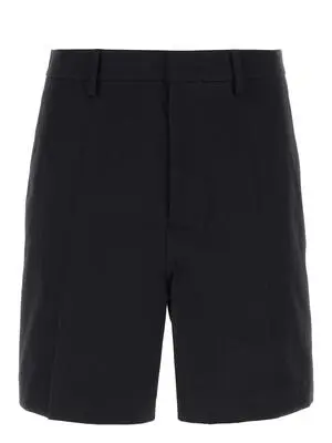 Valentino Garavani Midnight Stretch Cotton Bermuda Shorts - Blue