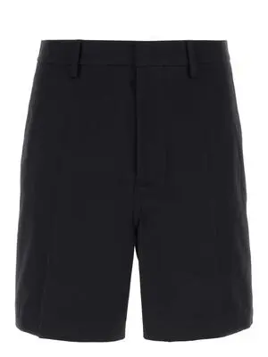 Valentino Garavani Stretch Cotton Bermuda Shorts - Blue