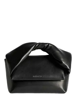 JW Anderson Medium Twister Leather Bag - Black