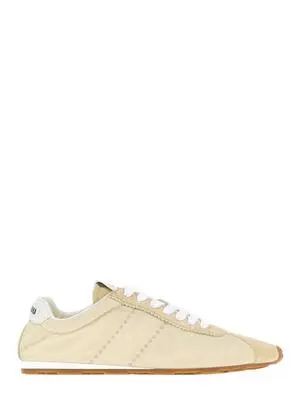 Miu Miu Fabric And Suede Sneakers - Yellow