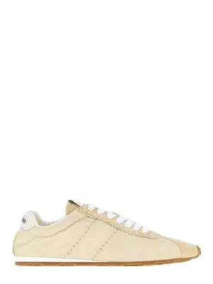 Miu Miu Fabric And Suede Sneakers - Yellow