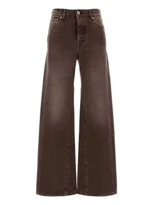 Our Legacy Denim Wide-leg Jeans - Brown