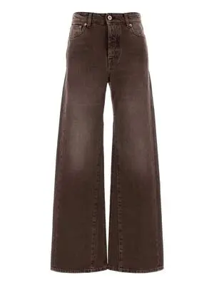 Our Legacy Denim Wide-leg Jeans - Brown