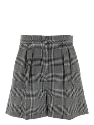 Max Mara Embroidered Wool Agoraio Shorts - Multicolor